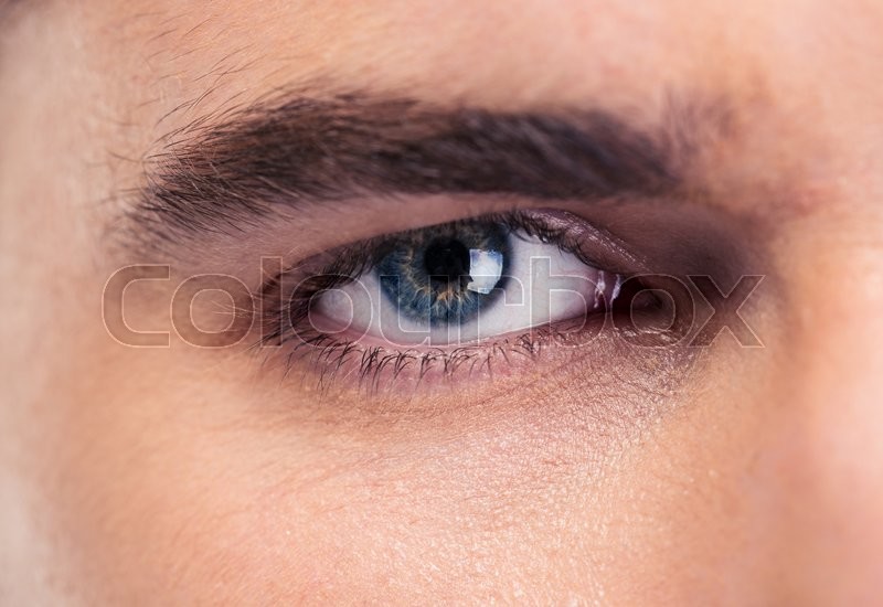 Closeup portrait of male eyes | Stock image | Colourbox