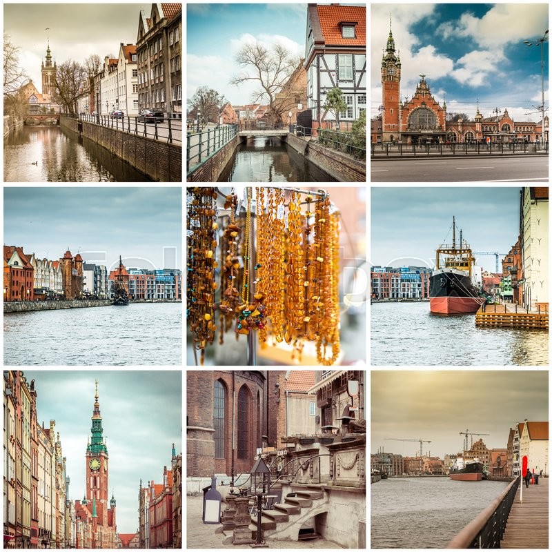 Photo collage of beautiful views of ... | Stock image | Colourbox