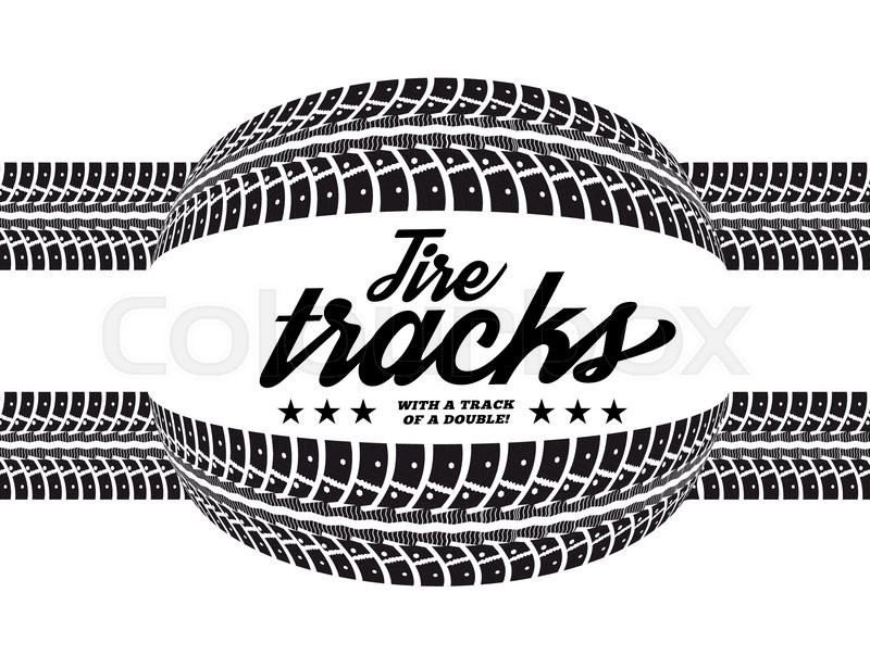 Tractor Tracks Vector