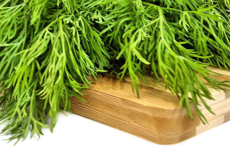 Green Dill liegen auf dem Holztisch auf ... | Stock Bild | Colourbox