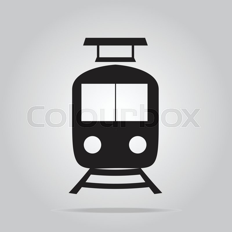 Train symbol ,icon vector illustration | Stock vector | Colourbox
