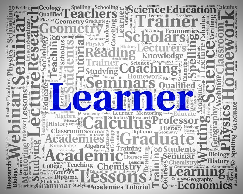 Learner Word Indicates Educating ... | Stock image | Colourbox