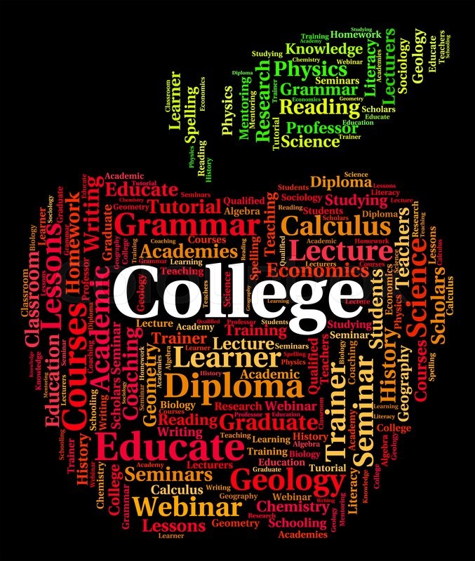 College Word Representing Military ... | Stock image | Colourbox