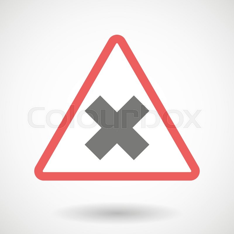 Illustration of a warning signal with ... | Stock vector | Colourbox