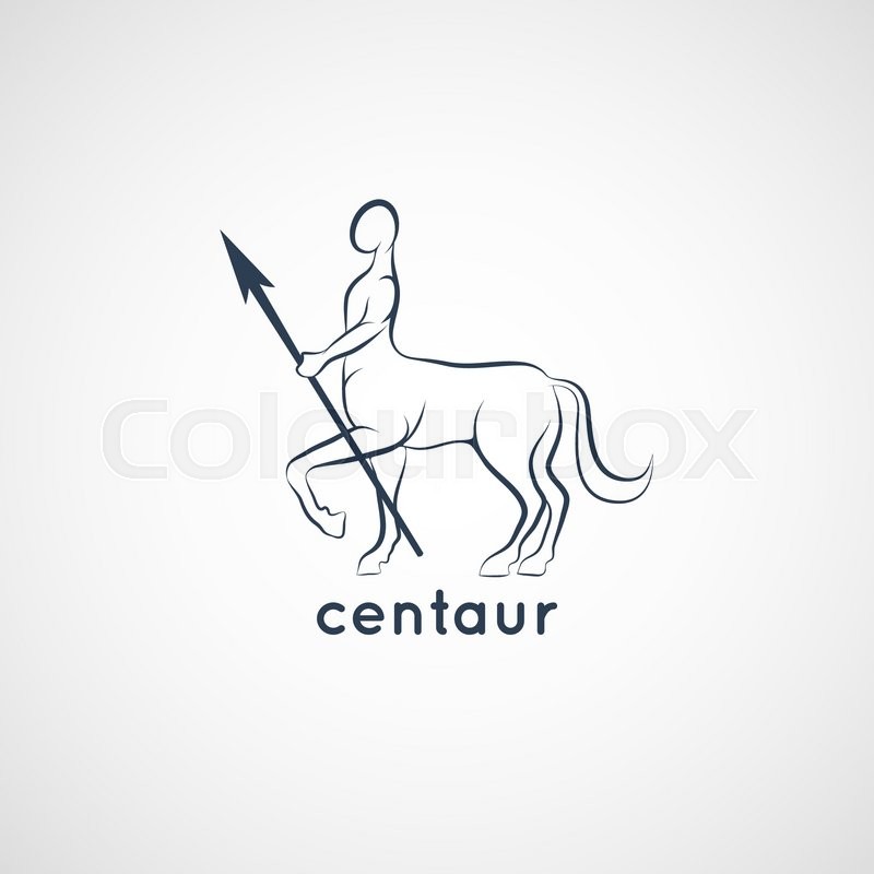 Centaur logo vector | Stock vector | Colourbox