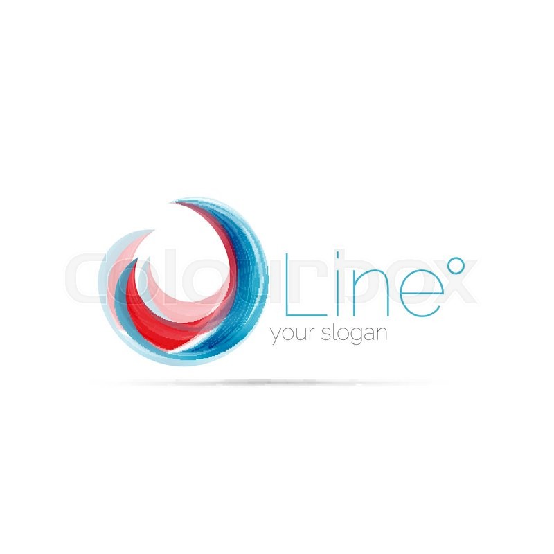 Blue Red White Logo