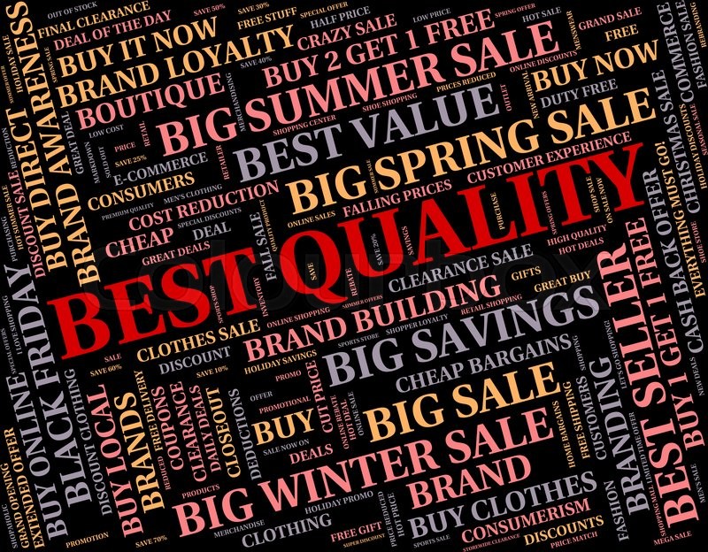 Best Quality Representing Words ... | Stock image | Colourbox