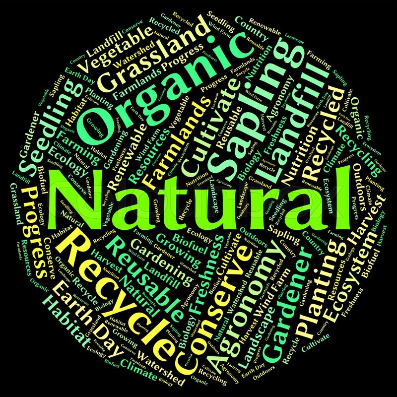 Natural Word Meaning Pure Environment ... | Stock image | Colourbox