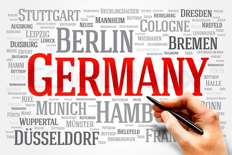 Germany word cloud concept. List of ... | Stock image | Colourbox