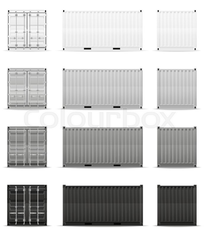 Cargo container vector illustration ... | Stock vector | Colourbox