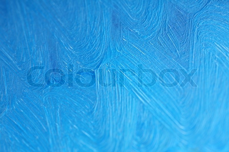 Background - Blue oil paints on canvas. | Stock Photo | Colourbox