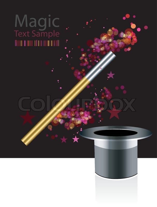 Beautiful vector magic background with ... | Stock vector | Colourbox