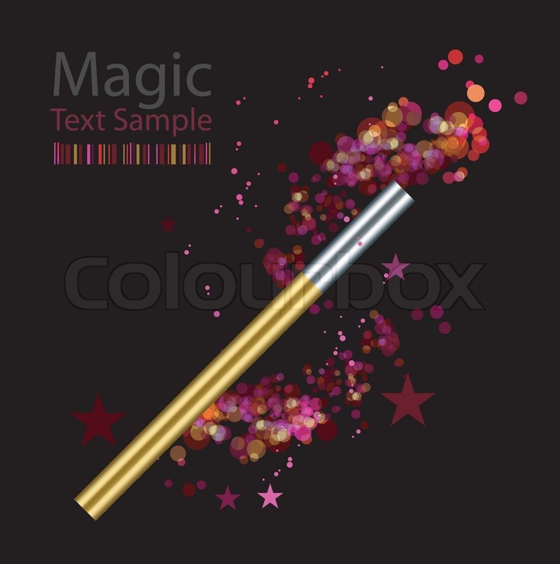 Beautiful vector magic background with ... | Stock vector | Colourbox