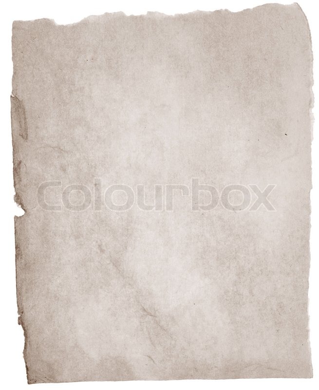 Papier Textur auf weißem Hintergrund | Stock Bild | Colourbox