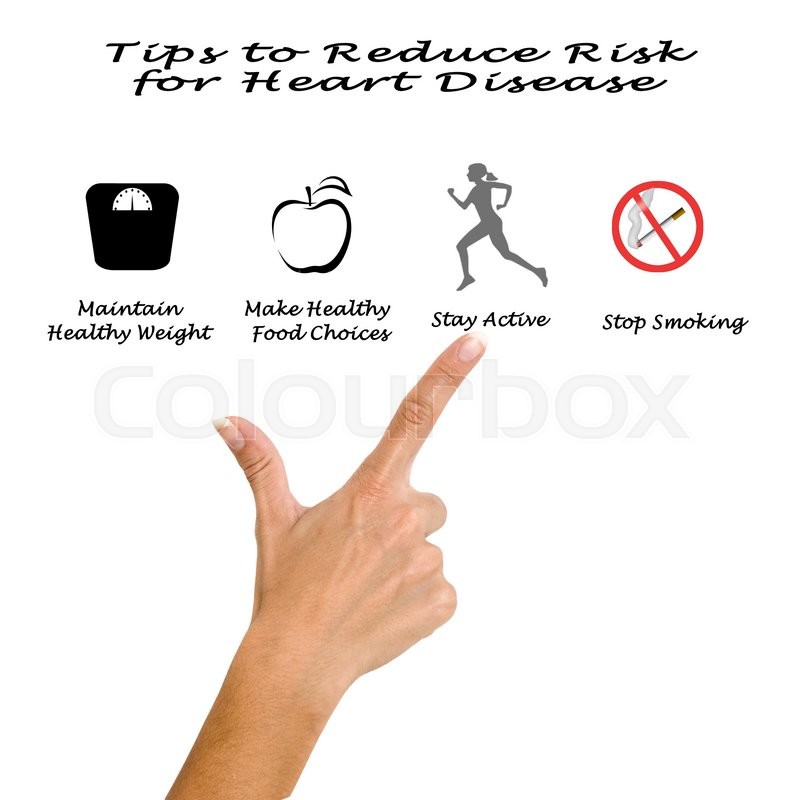Tips to Reduce Risk for Heart Disease | Stock image | Colourbox