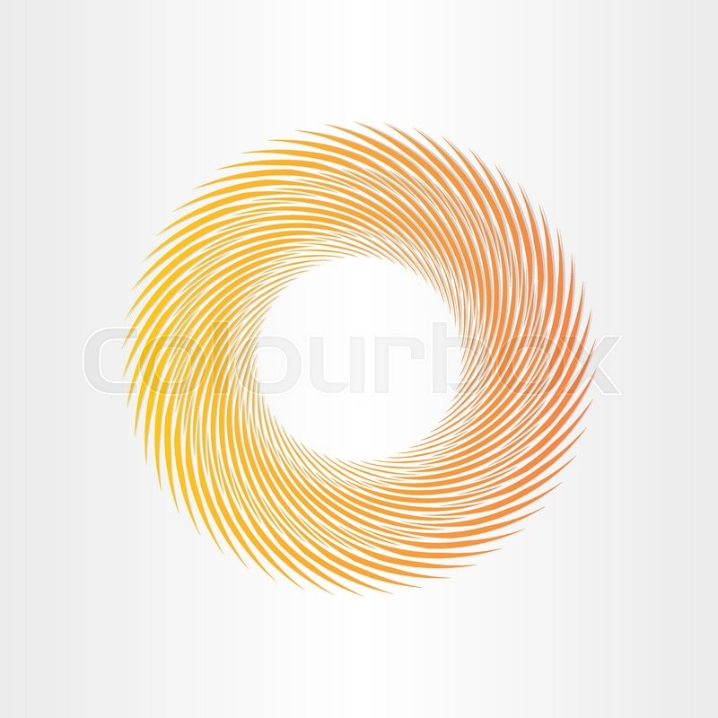 Yellow abstract circle background ... | Stock vector | Colourbox