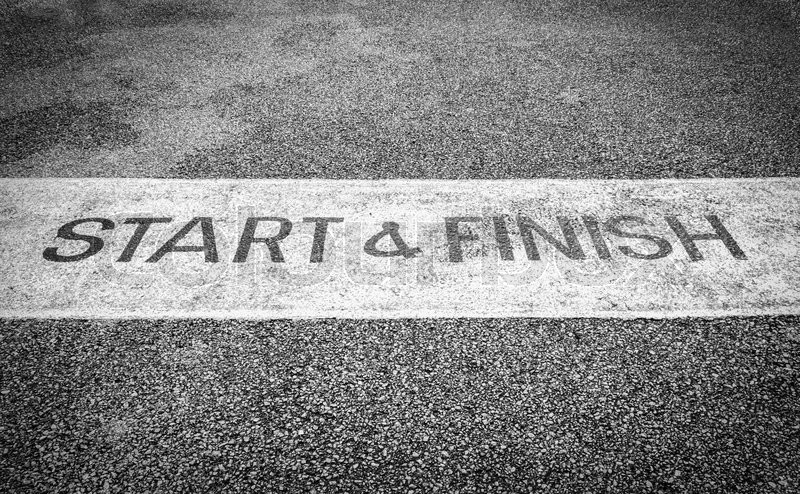 The beginning and the end of the ... | Stock image | Colourbox