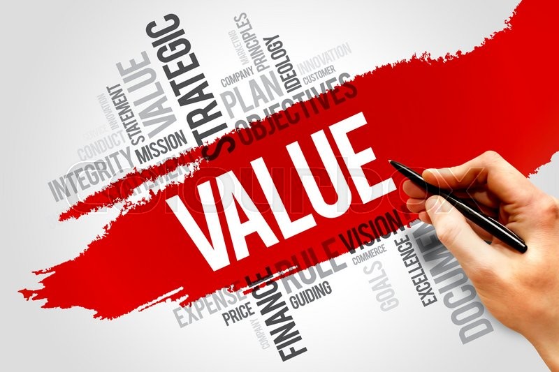 Value word cloud, business concept | Stock Photo | Colourbox