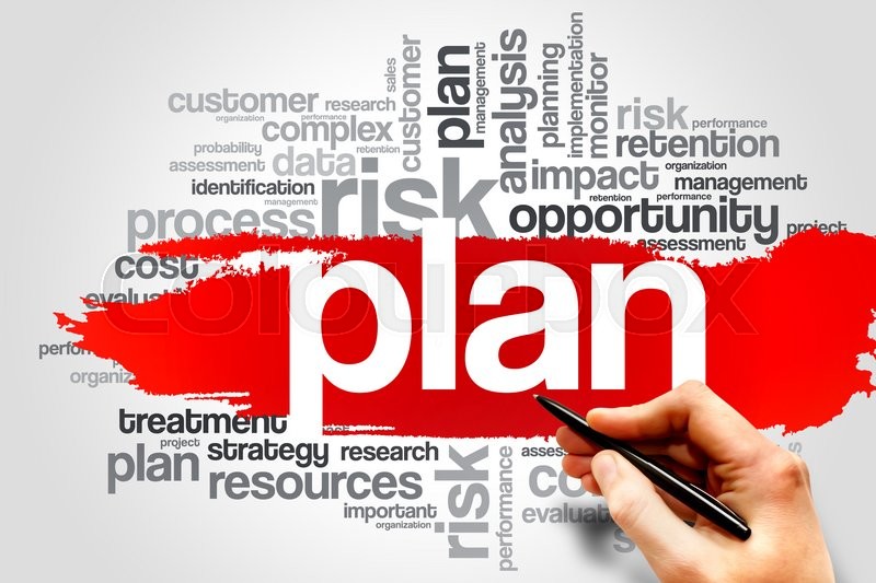 PLAN word cloud, business concept | Stock image | Colourbox