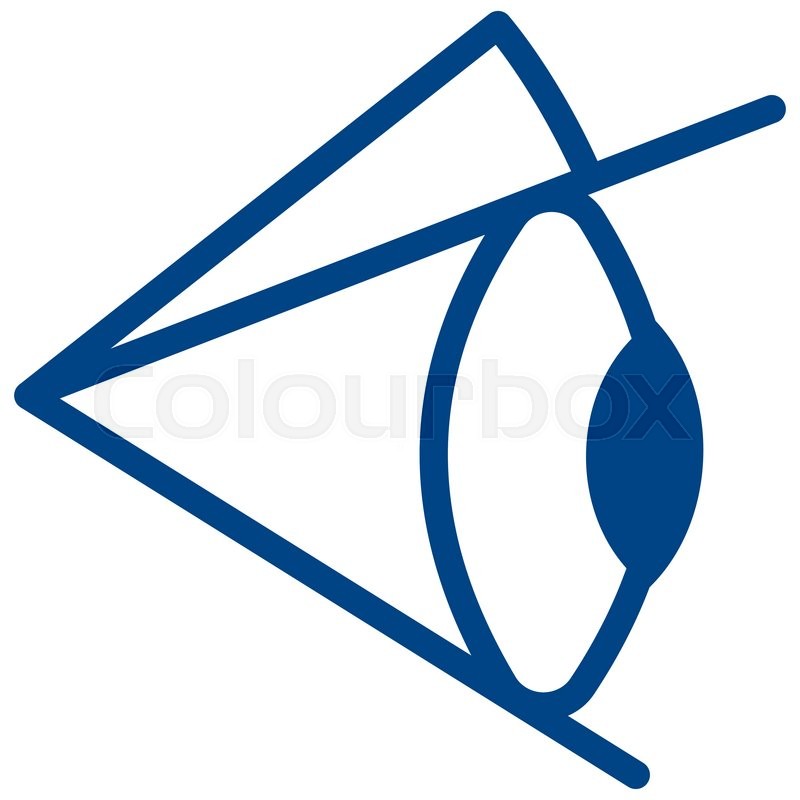Illustration of the eye icon | Stock vector | Colourbox