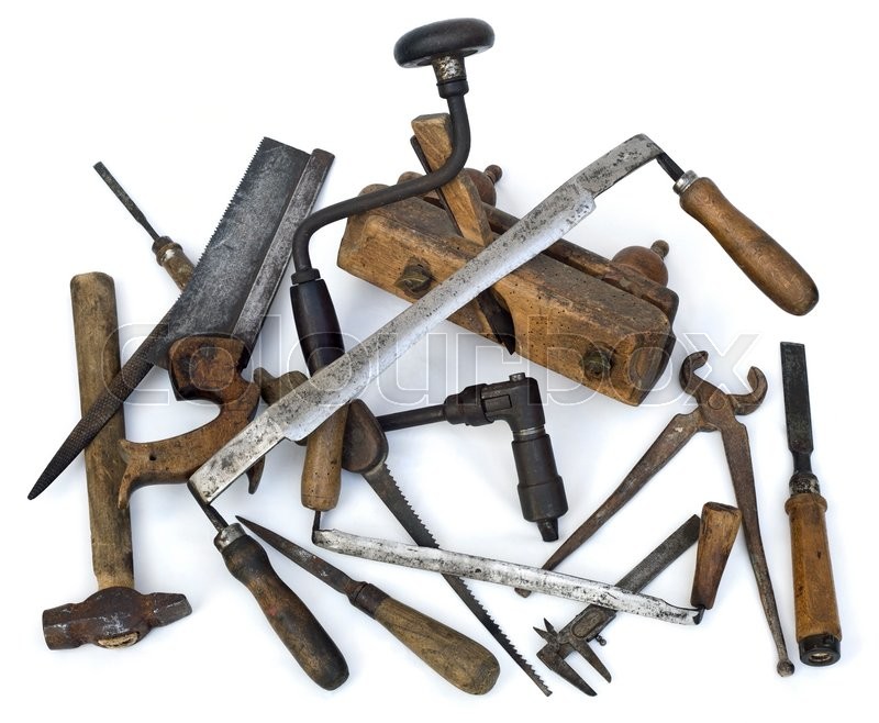 Pile of Old Carpenter Tools | Stock image | Colourbox