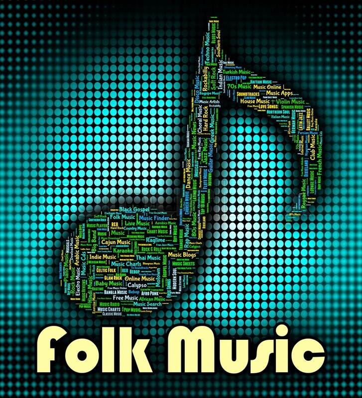 Folk Music Represents Sound Track And ... | Stock image | Colourbox