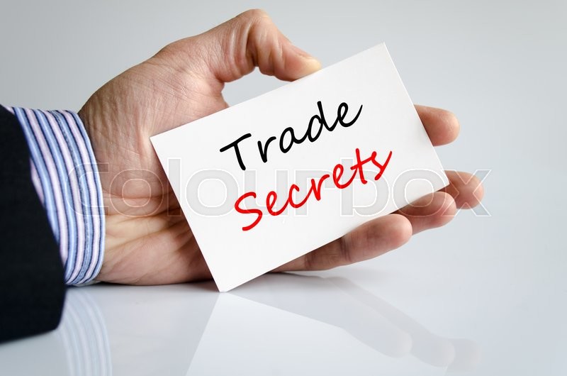 Trade secrets text concept isolated ... | Stock image | Colourbox