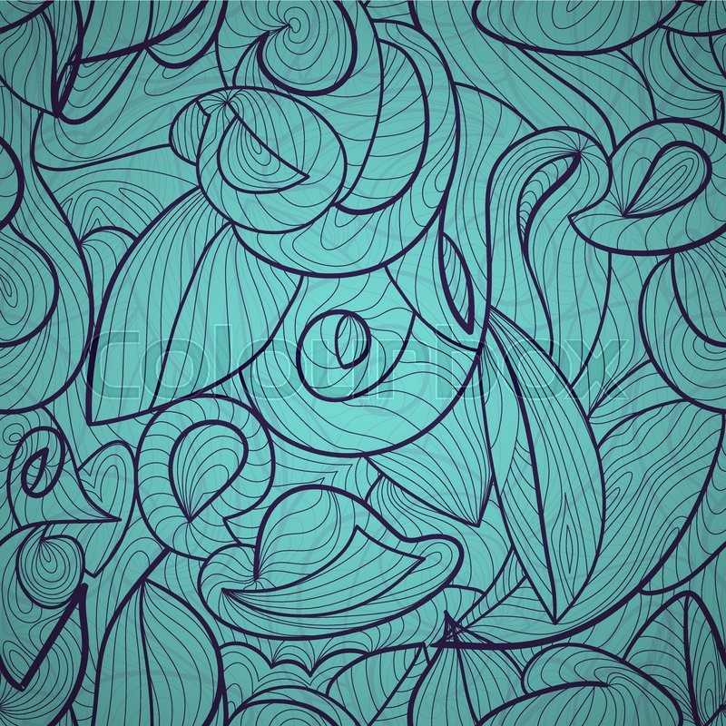 Nature swirls patterns seamless ... | Stock vector | Colourbox