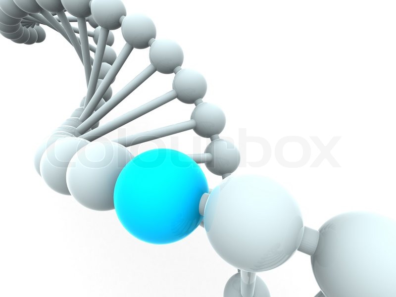 Gene in DNA. 3d | Stock image | Colourbox