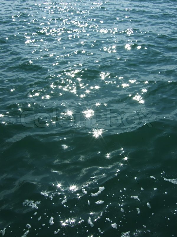 Sun reflecting on sea water | Stock image | Colourbox