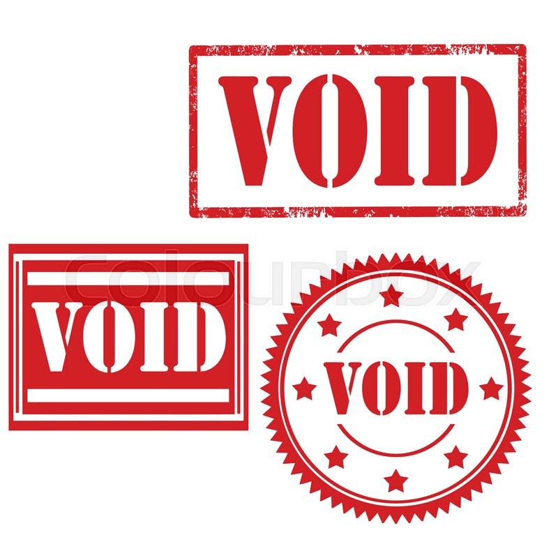 Set of stamps with text Void,vector ... | Stock vector | Colourbox