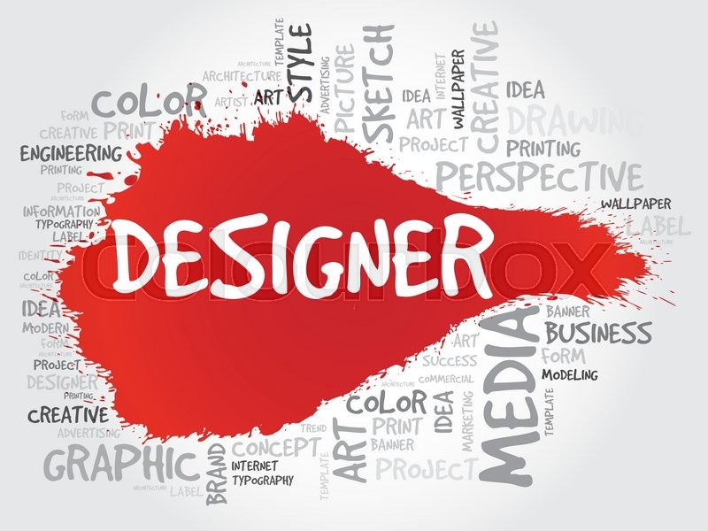 DESIGNER word cloud concept | Stock vector | Colourbox