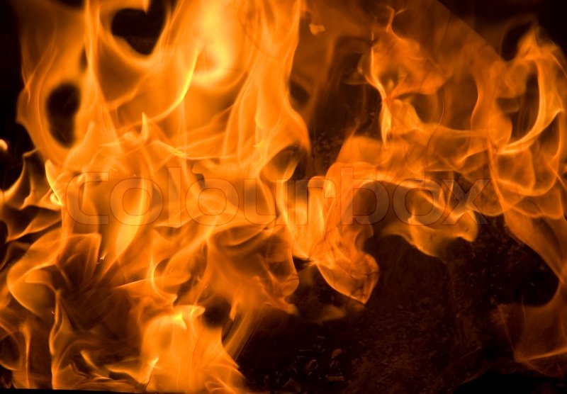 Close up view of fire great as a ... | Stock Photo | Colourbox