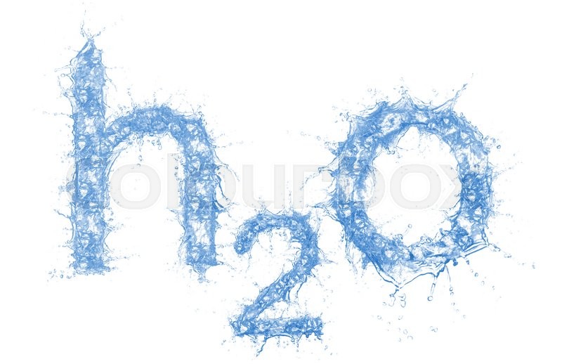 Stock image of water formula made out ... | Stock image | Colourbox