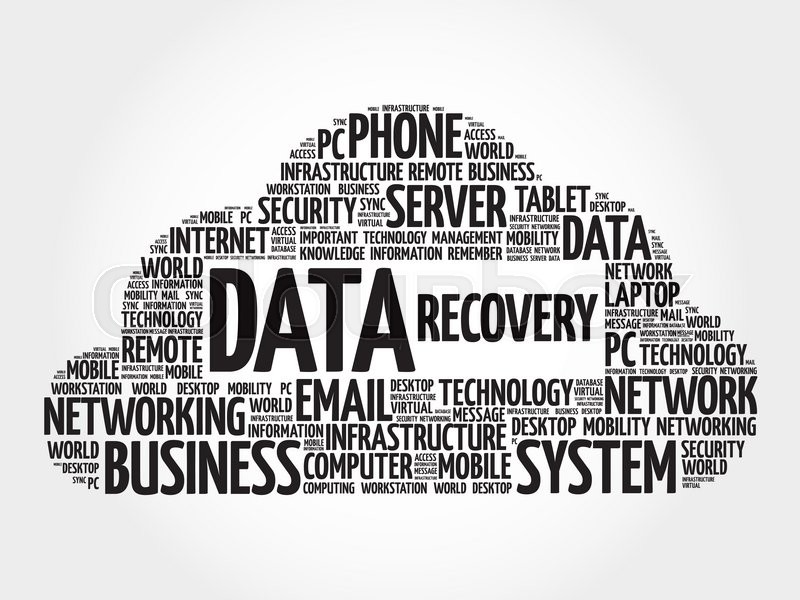 Data Recovery word cloud concept | Stock vector | Colourbox