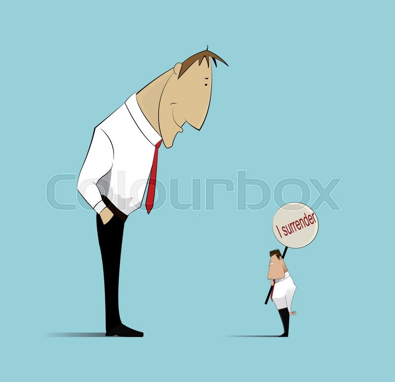 Illustration depicting two business ... | Stock vector | Colourbox