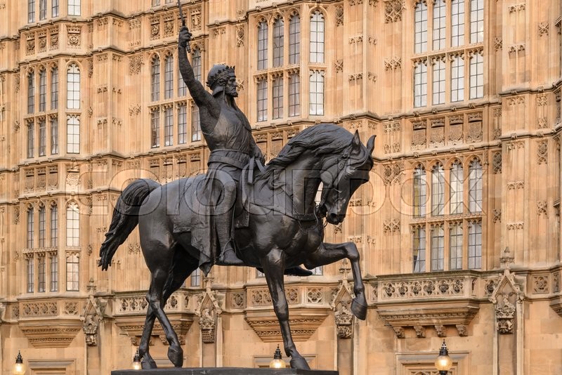 Richard I statue outside Palace of ... | Stock image | Colourbox