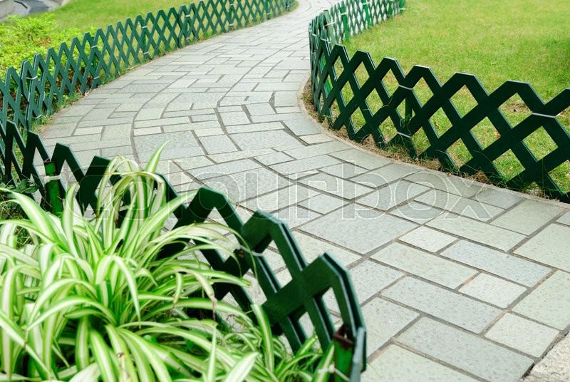 Garden road | Stock image | Colourbox