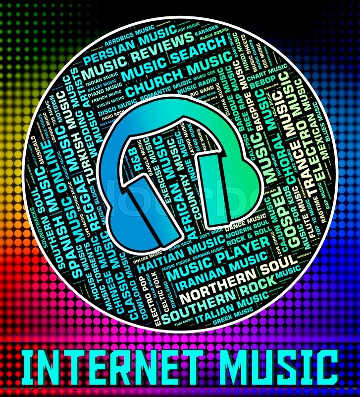 Internet Music Indicating World Wide ... | Stock image | Colourbox
