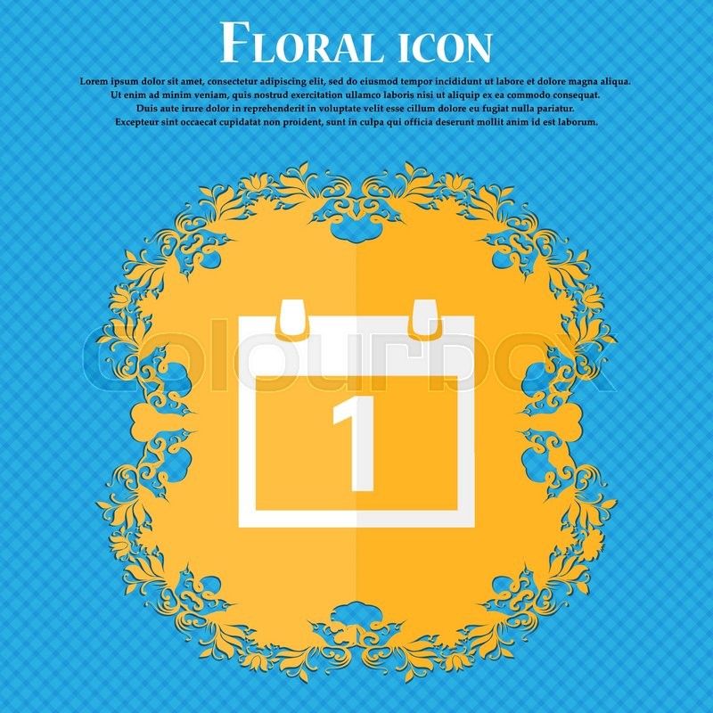 Calendar sign icon. 1 day month ... | Stock vector | Colourbox