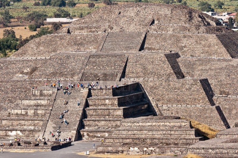 Pyramid of the Moon. View from the ... | Stock image | Colourbox