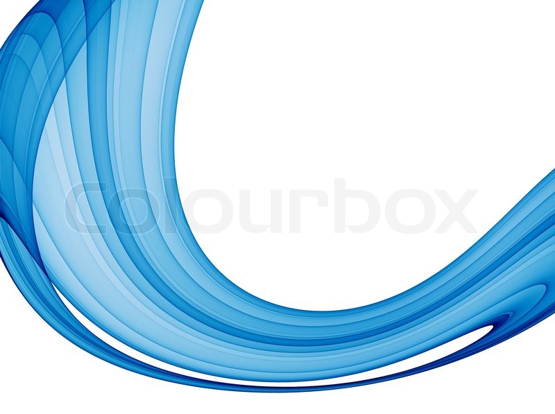 Abstract blue wave - high quality ... | Stock image | Colourbox