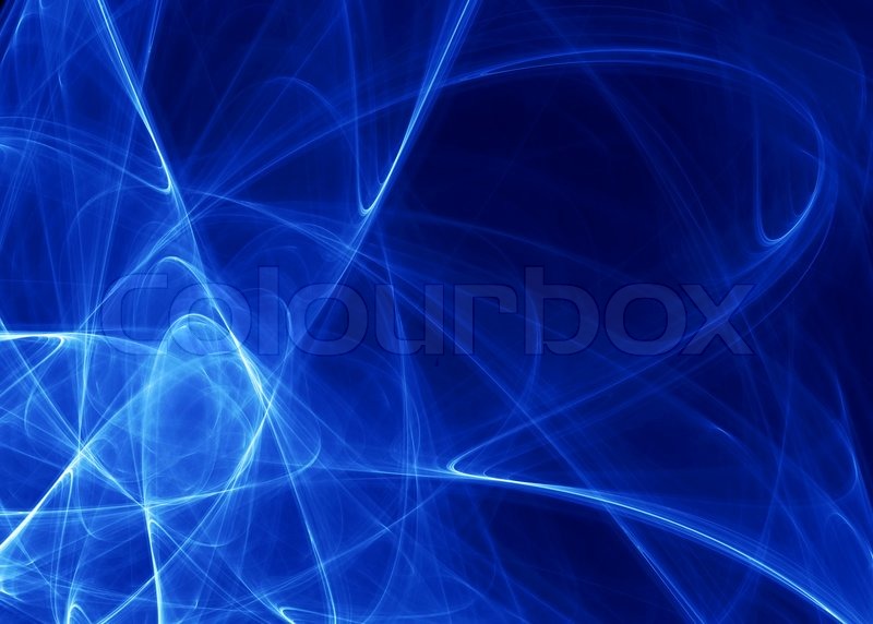 Deep blue theme with shiny rays - ... | Stock image | Colourbox