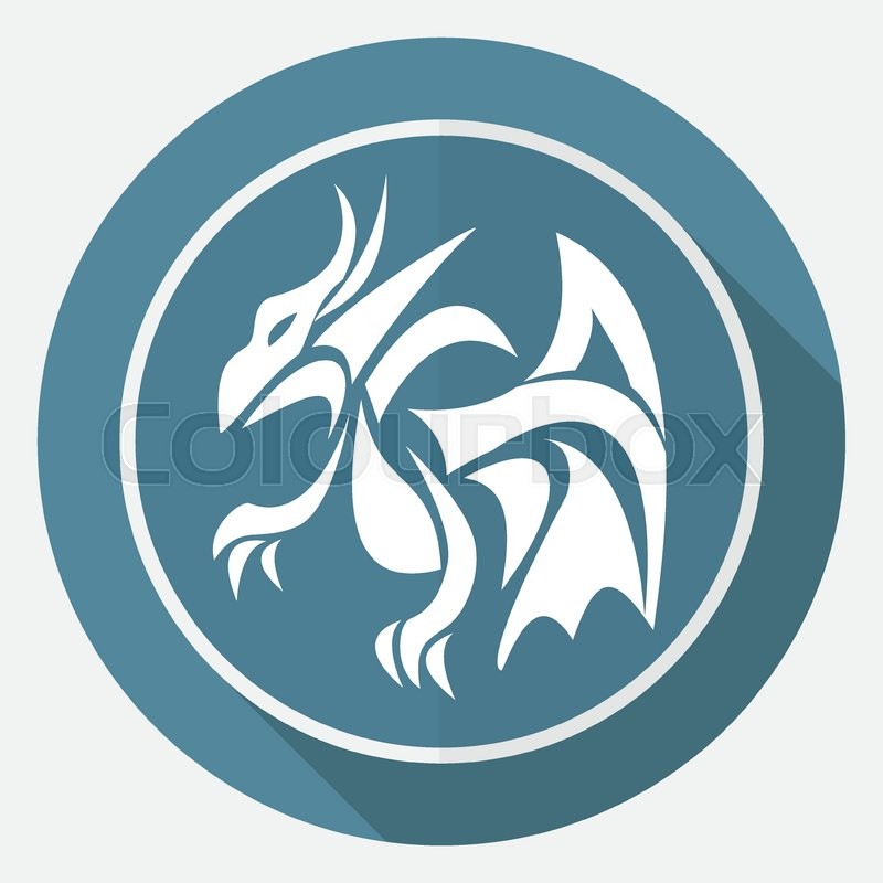 Dragon icon | Stock vector | Colourbox