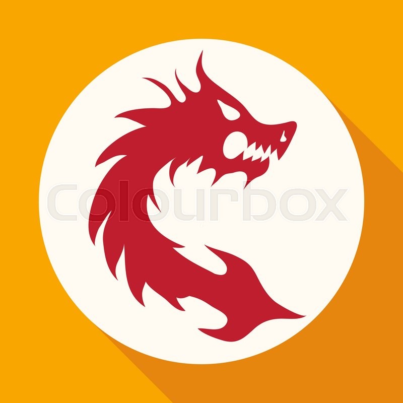 Dragon icon | Stock vector | Colourbox