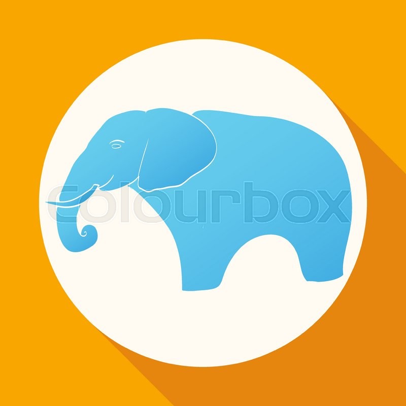 Elephant icon | Stock vector | Colourbox