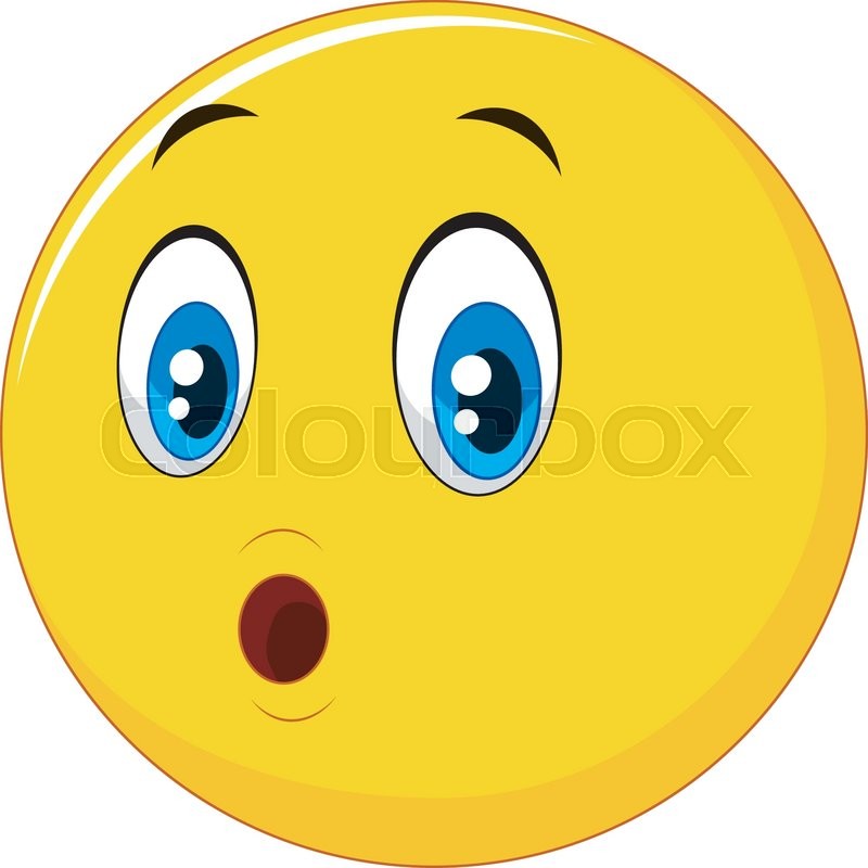 Vector illustration of Surprised ... | Stock vector | Colourbox