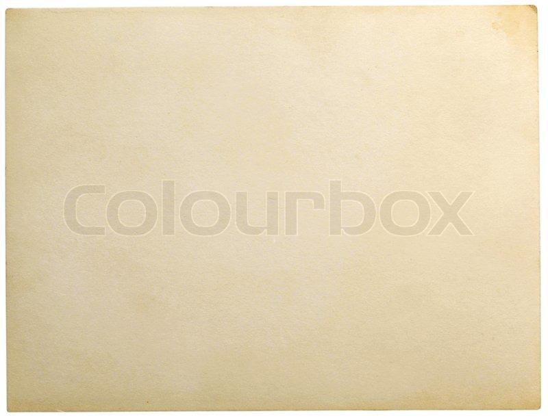 Grunge alten Papier auf einem weißen ... | Stock Bild | Colourbox
