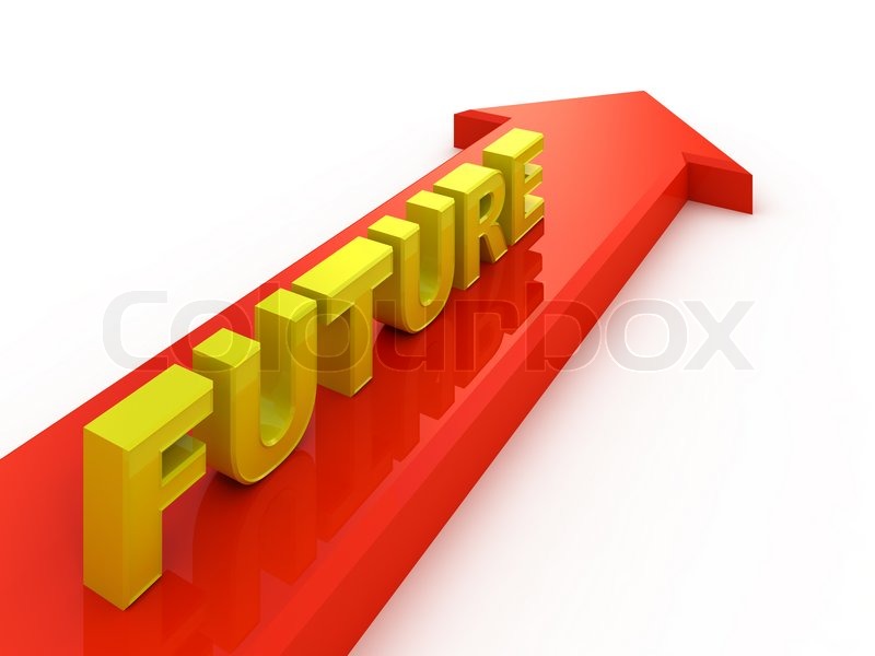 Future direction isolated on white | Stock image | Colourbox