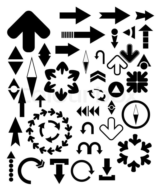 Vektor-Design-Elemente - Pfeile | Stock-Vektor | Colourbox